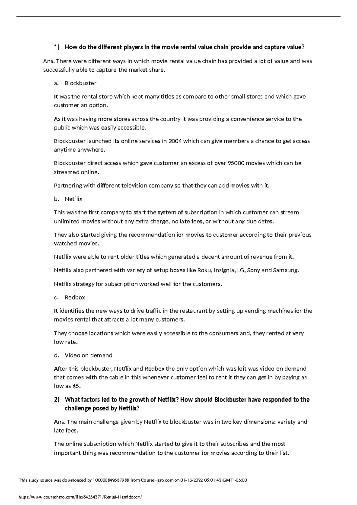 Rental Hamid - How do the different players in the movie rental value ...