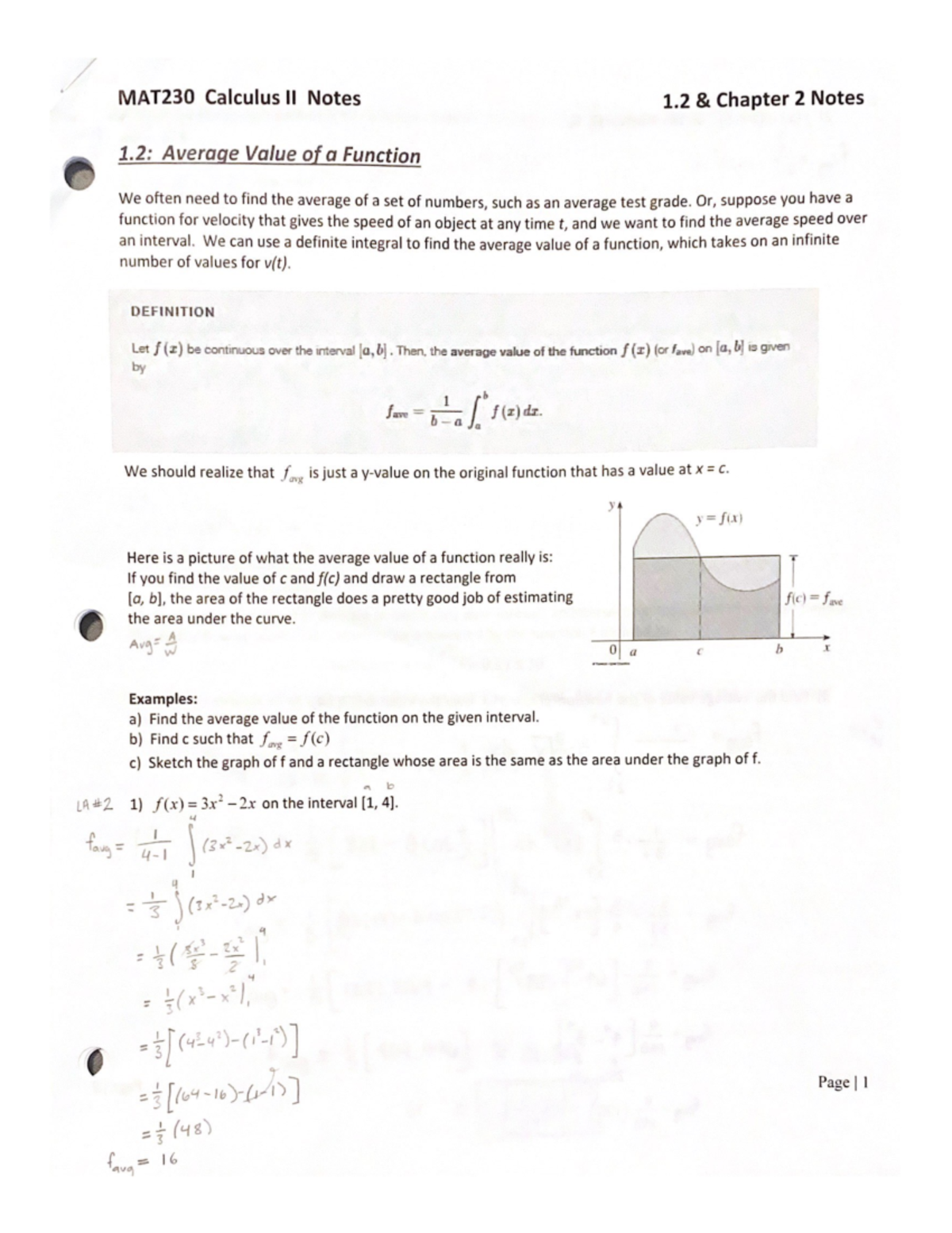 MAT230 (1.2, 2.1) - MAT 230 - Studocu