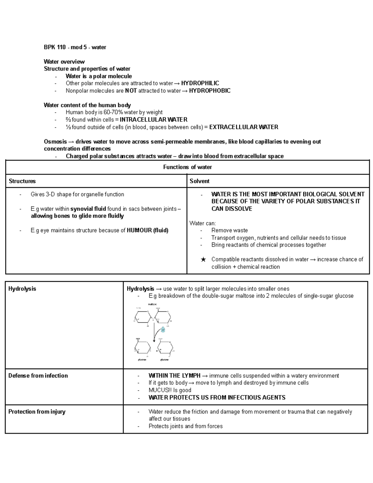 BPK 110 - mod 5 - water - BPK 110 - mod 5 - water Water overview ...