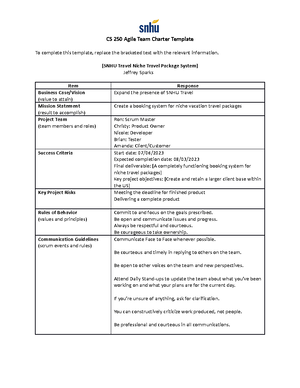 2-5 Journal - Scrum Master - Jeffrey Sparks - 1 2-5 Journal: Scrum ...