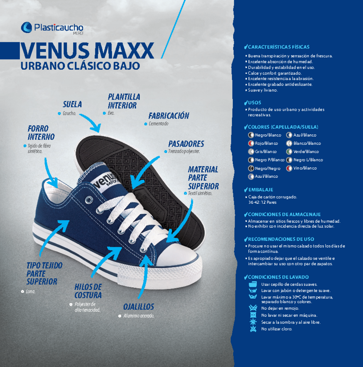 Zapatillas-urbanas-juvenil - VENUS MAXX URBANO CLÁSICO BAJO TIPO TEJIDO ...