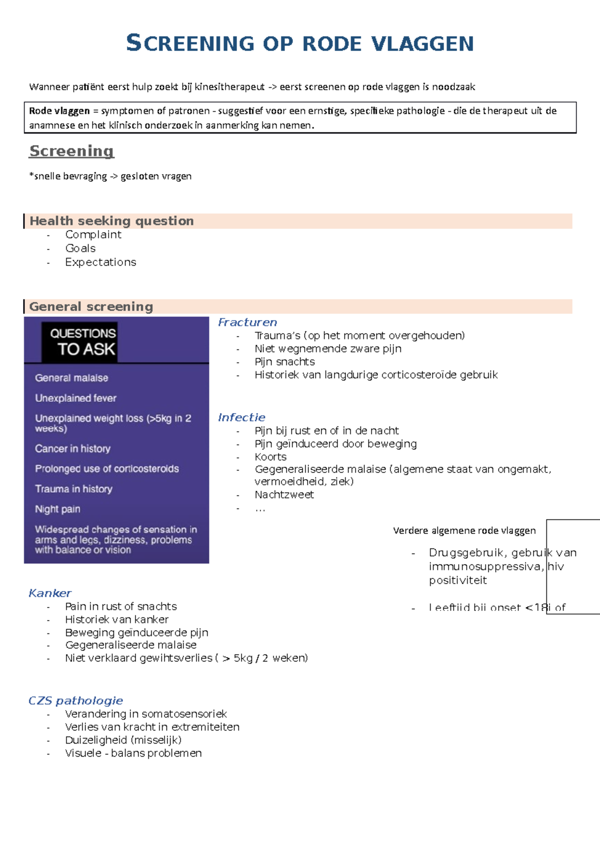 Screening op rode vlaggen - FMSK - SCREENING OP RODE VLAGGEN Wanneer ...