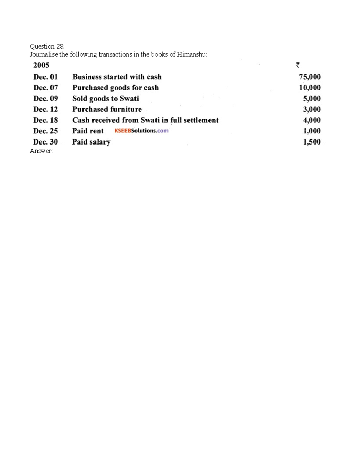 New Microsoft Office Word Document - Question 28. Journalise the ...