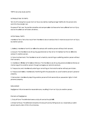 Bar prep outline for Civil Procedure - Introduction to Civil Procedure ...