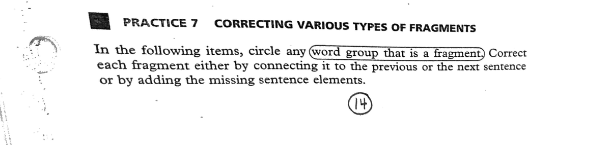 Fragments practice 6 - ENGL B1A - Studocu
