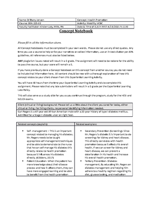 Development concept notebook - Name: Brittany Jensen Concept ...