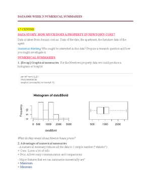 Module 1 table - DATA1001 - Studocu