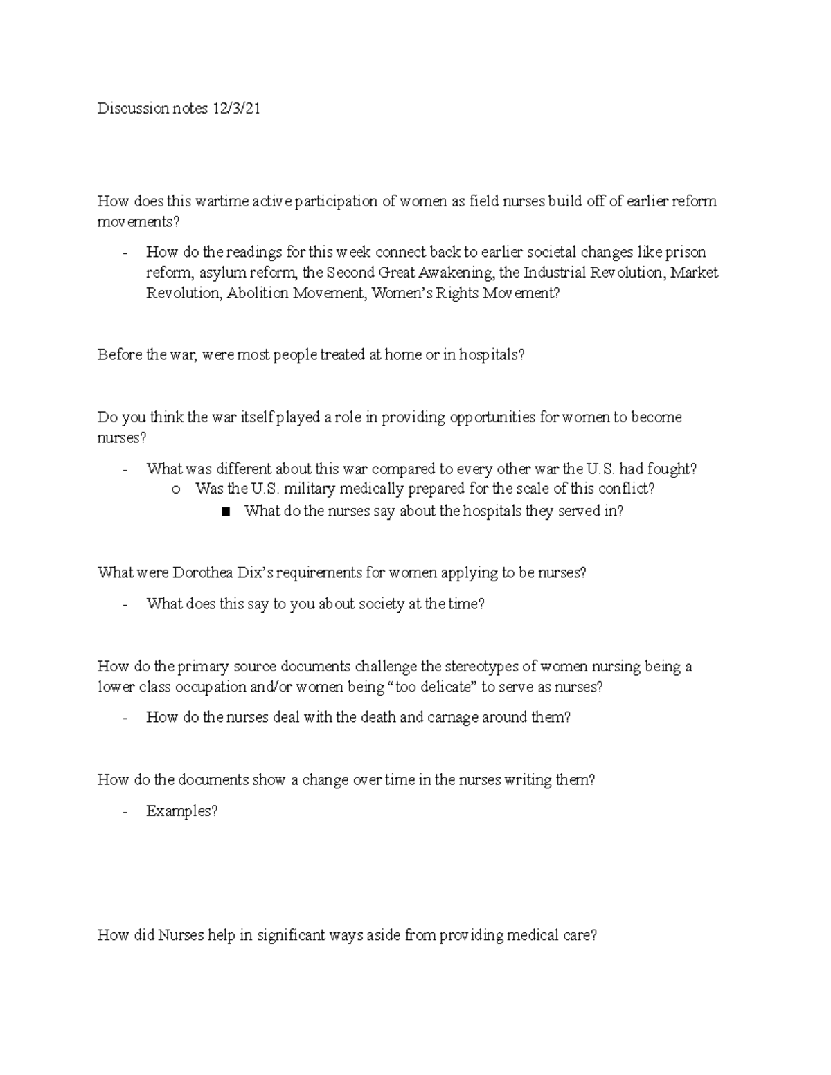 Copy of Section 02 Discussion notes 12 - 3 - 21 - Discussion notes 12/3 ...