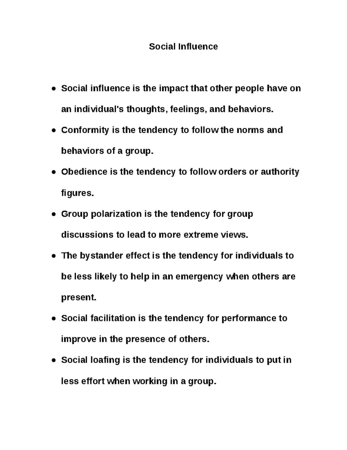 Social Influence - Google Docs - Social Influence Social influence is ...
