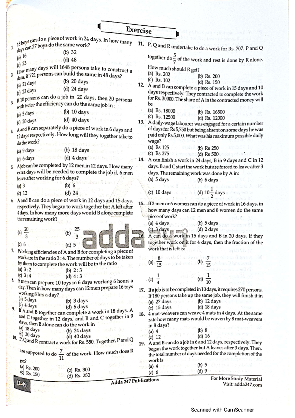 Time and Work - Business law - Studocu