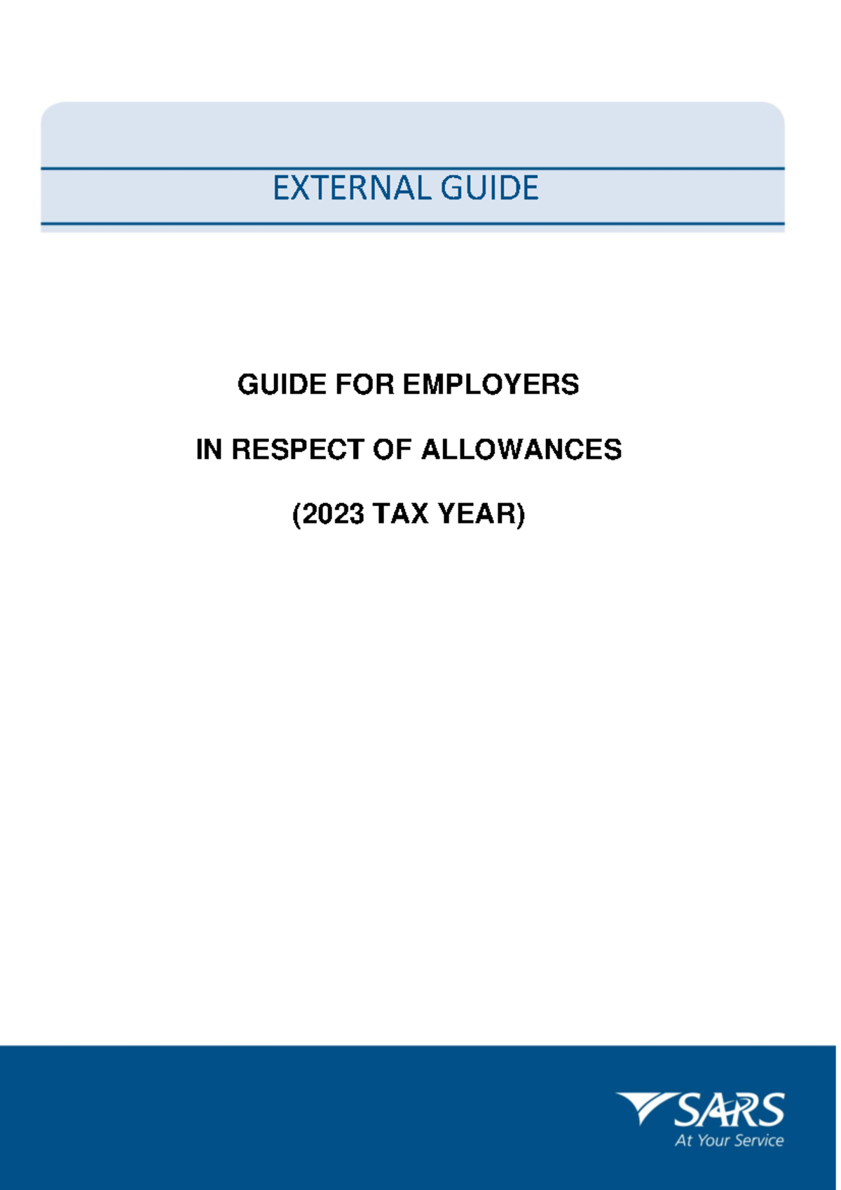 PAYE GEN 01 G03 Guide for Employers in respect of Allowances External ...