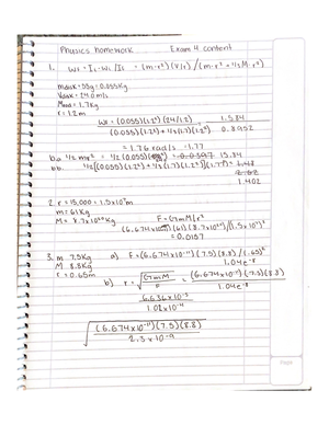 Exam 2 Solutions - Friday Version - PHY 111 - x 5 - Studocu