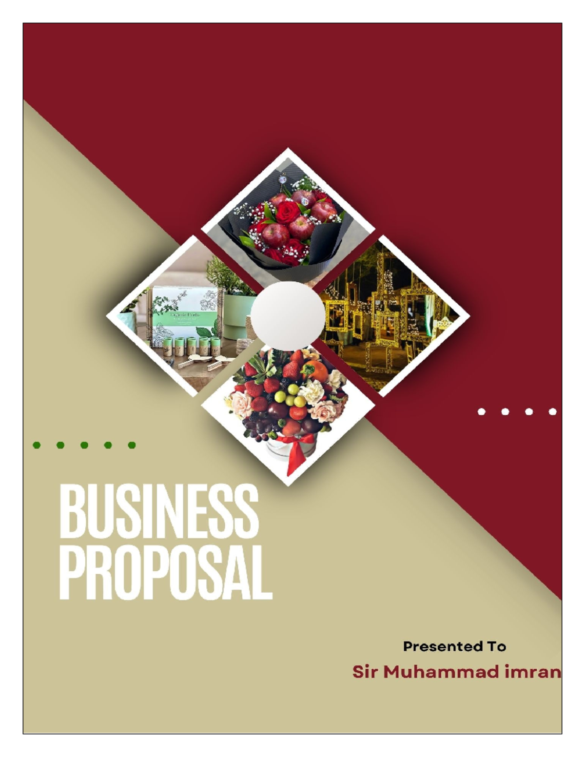 Entrepreneurship - Project Proposal - Business Idea Proposal 1) Fruit ...