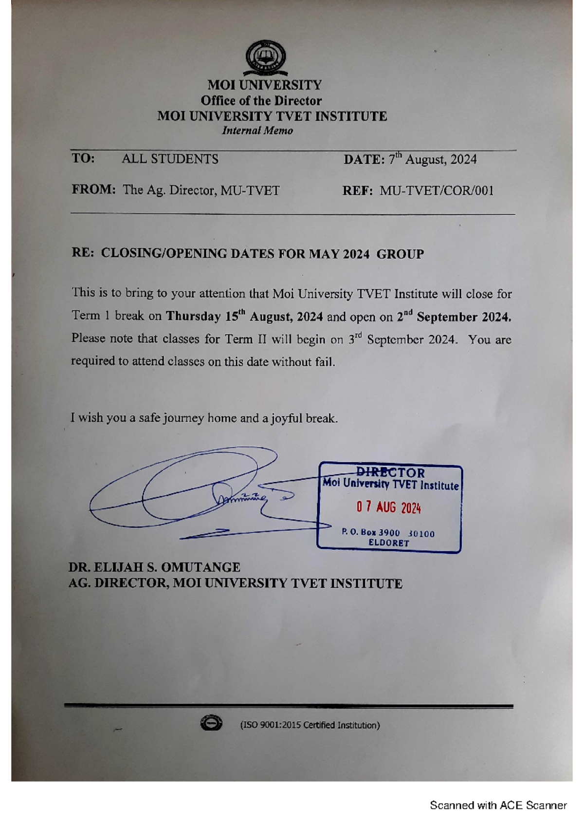 ACE Scanner 2024 08 07 - Notes on communication skills chapter one ...