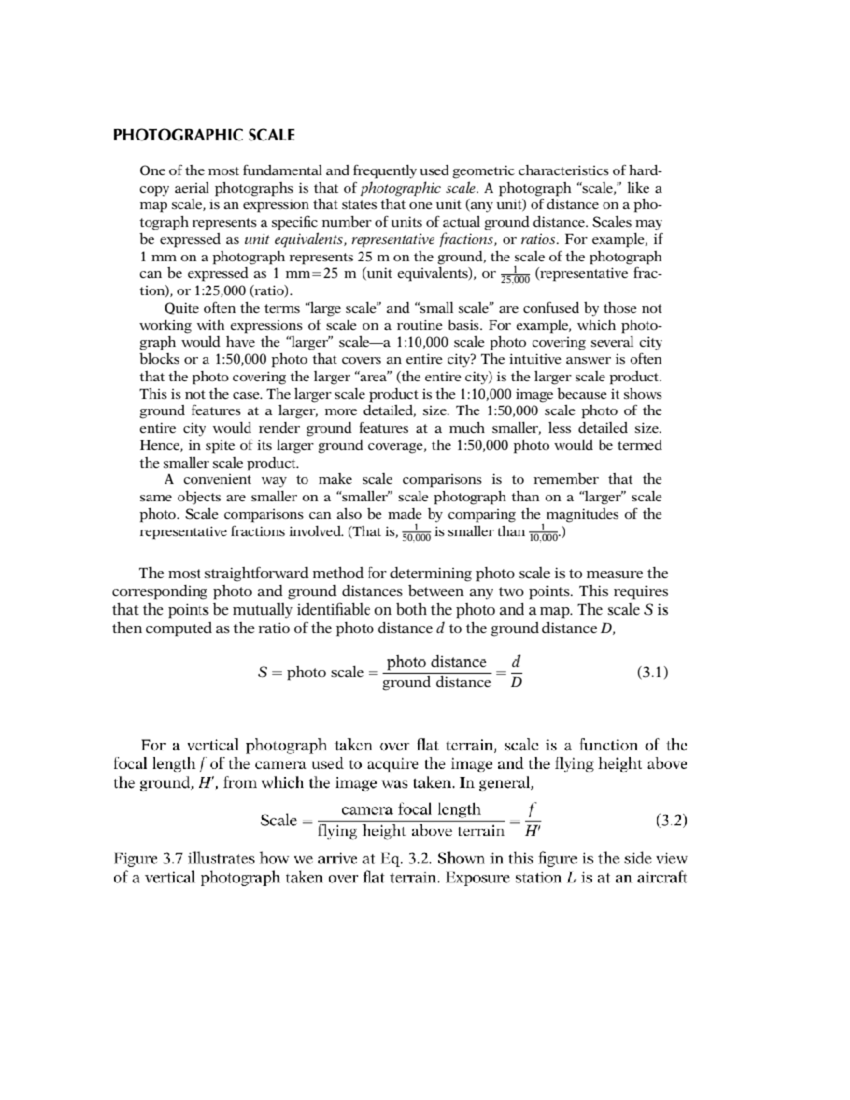 Numerical on Aerial photo scale calculation - In the given figure, the ...