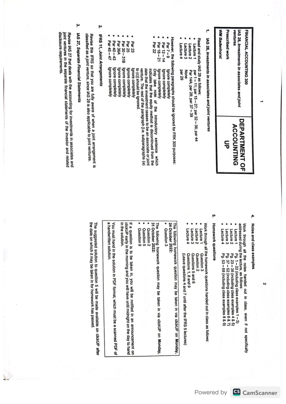 IAS 28. prescribed work - FRK 300 - UP - Studocu
