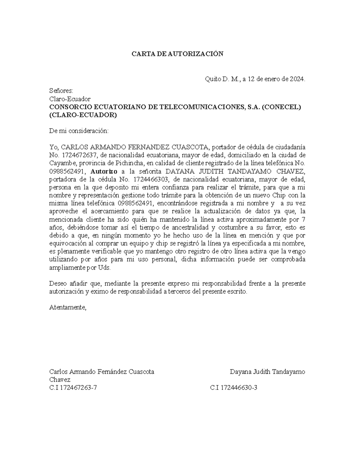 Carta Para Interagua Pdfcoffee Comcarta Poder Simple Formato