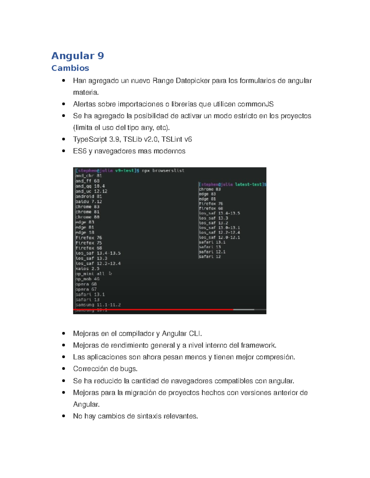 Angular 10 - Angular 9 Cambios Han agregado un nuevo Range Datepicker para los formularios de ...