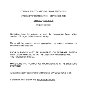 LPVC-Evidence 1 - UNIVERSITY OF MAURITIUS LAW PRACTITIONERS VOCATIONAL ...