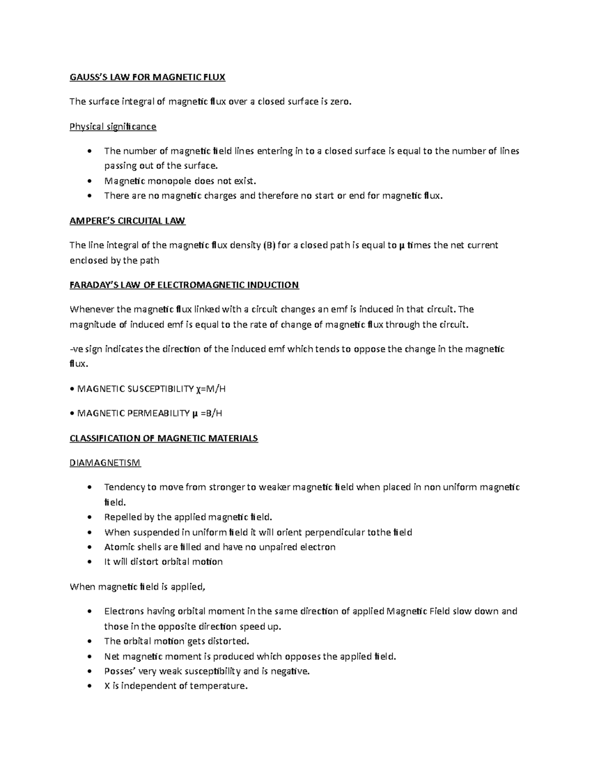 Doc 08 Lecture Note Of Engineering Physics Part 8 Gausss Law For Magnetic Flux The Surface