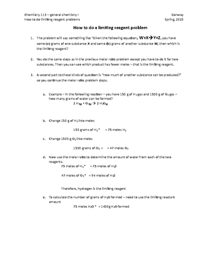 Reading guide chapter 1 secction 1 - Chemistry 113 – general chemistry ...
