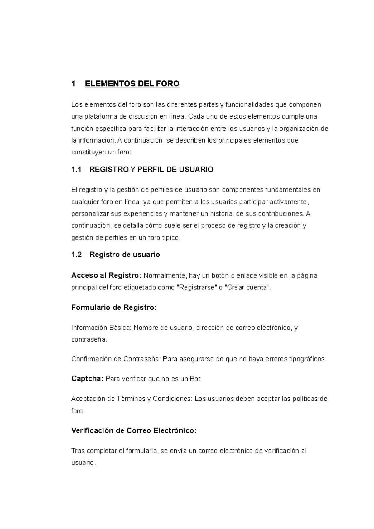 Monografia sobre Elementos DEL FORO y Sus Caracteristica mas Ecensiales ...