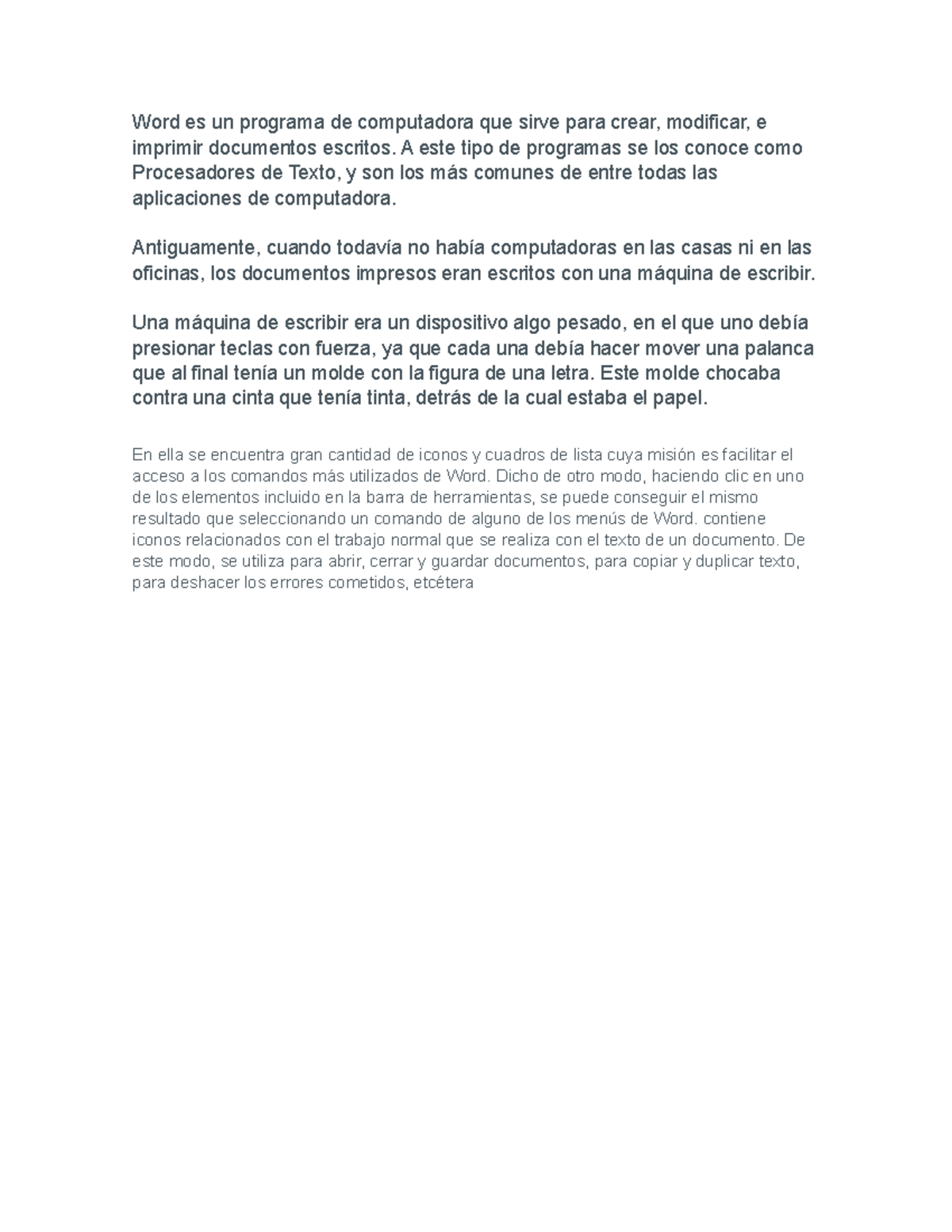 Word - Que es Word y sus funciones - Word es un programa de computadora ...