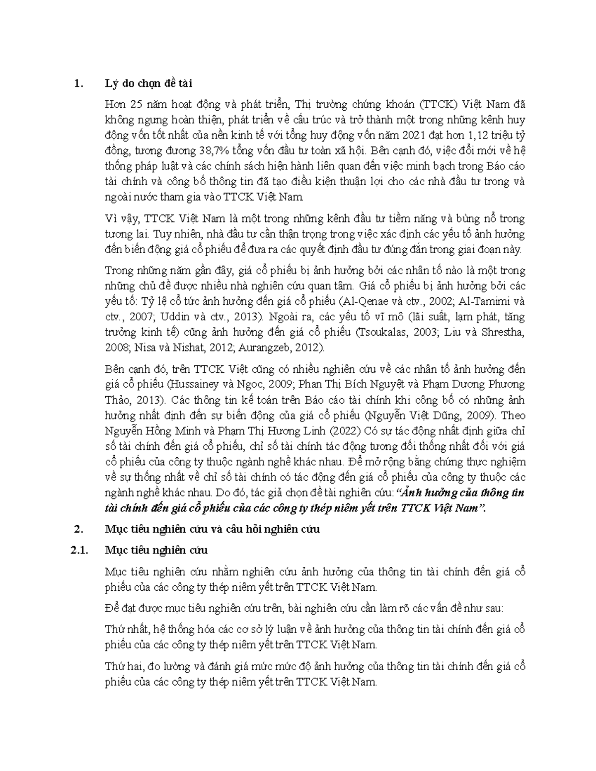 Anh Huong cua thong bao tri tra co tuc den gia co phieu cua cac cong ty ...