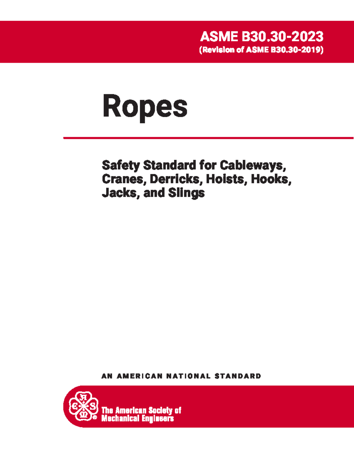 ASME B30.30 2023 Ingles - A N A M E R I C A N N A T I O N A L S T A N D ...