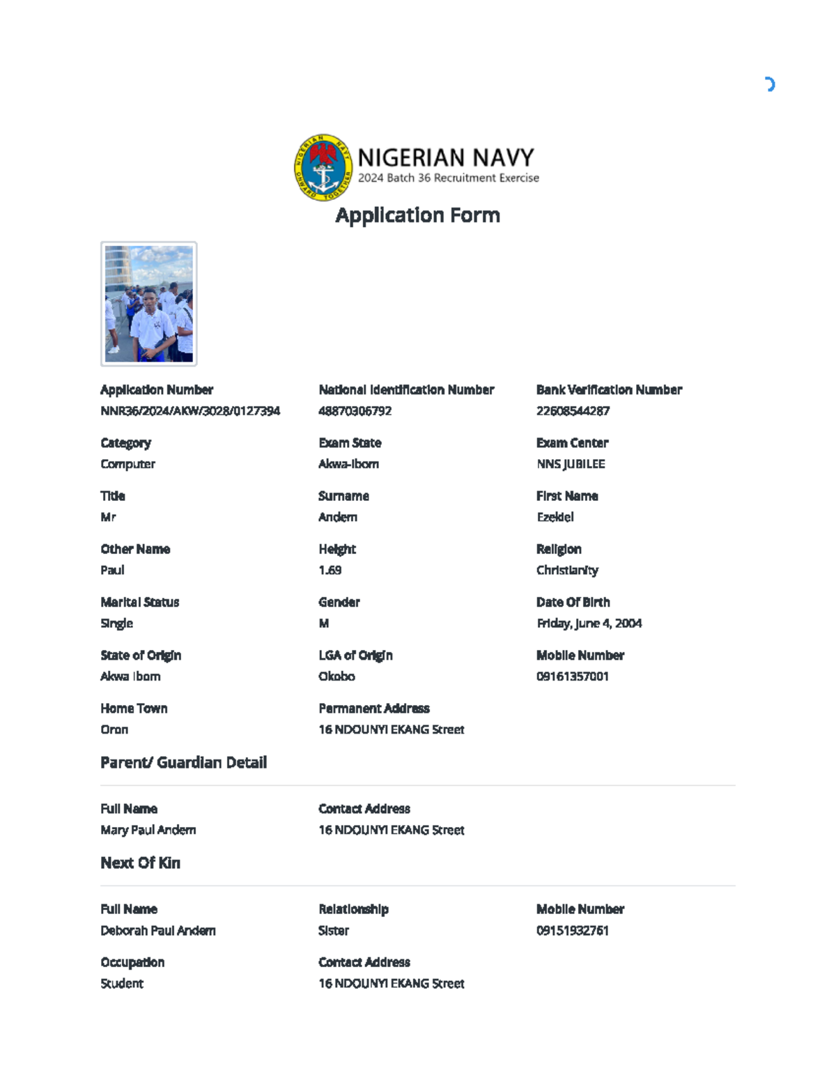 Andy Navy Form - its a daily activities - Computer Workshop Practice II - Studocu