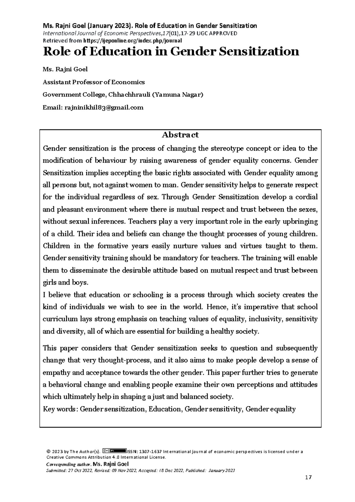 486 - FOR YOUR reports hwhe - International Journal of Economic ...