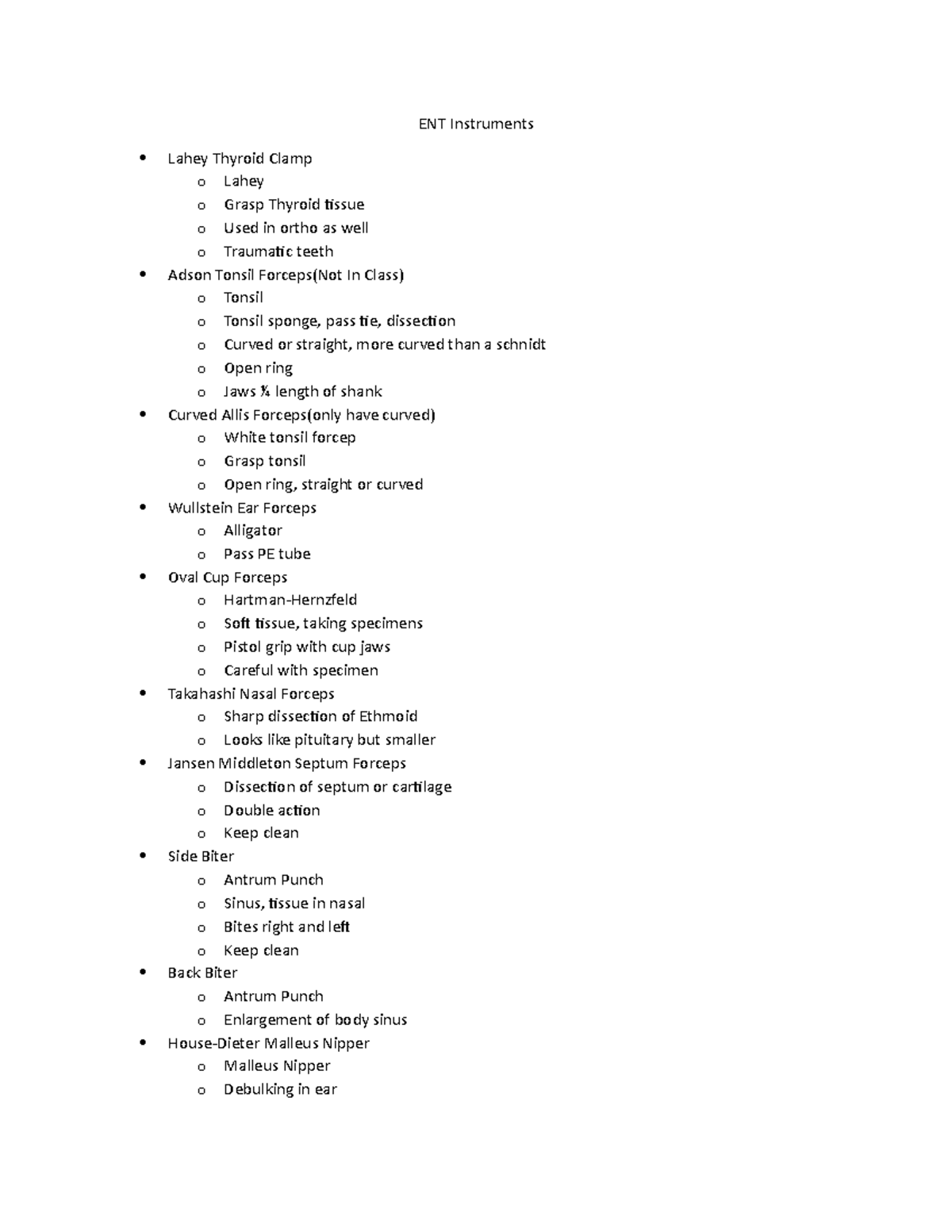 STE ENT Instruments - ent notes - ENT Instruments Lahey Thyroid Clamp o ...