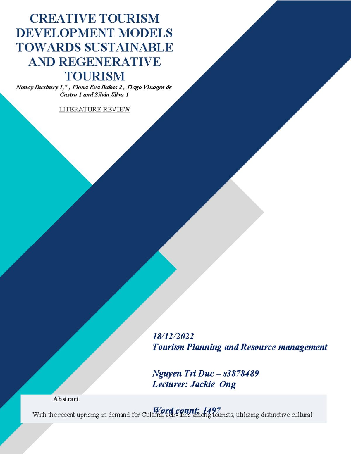 HN Assignment 2 BUSM4566 s3878489 Nguyen Tri Duc - Abstract With the ...