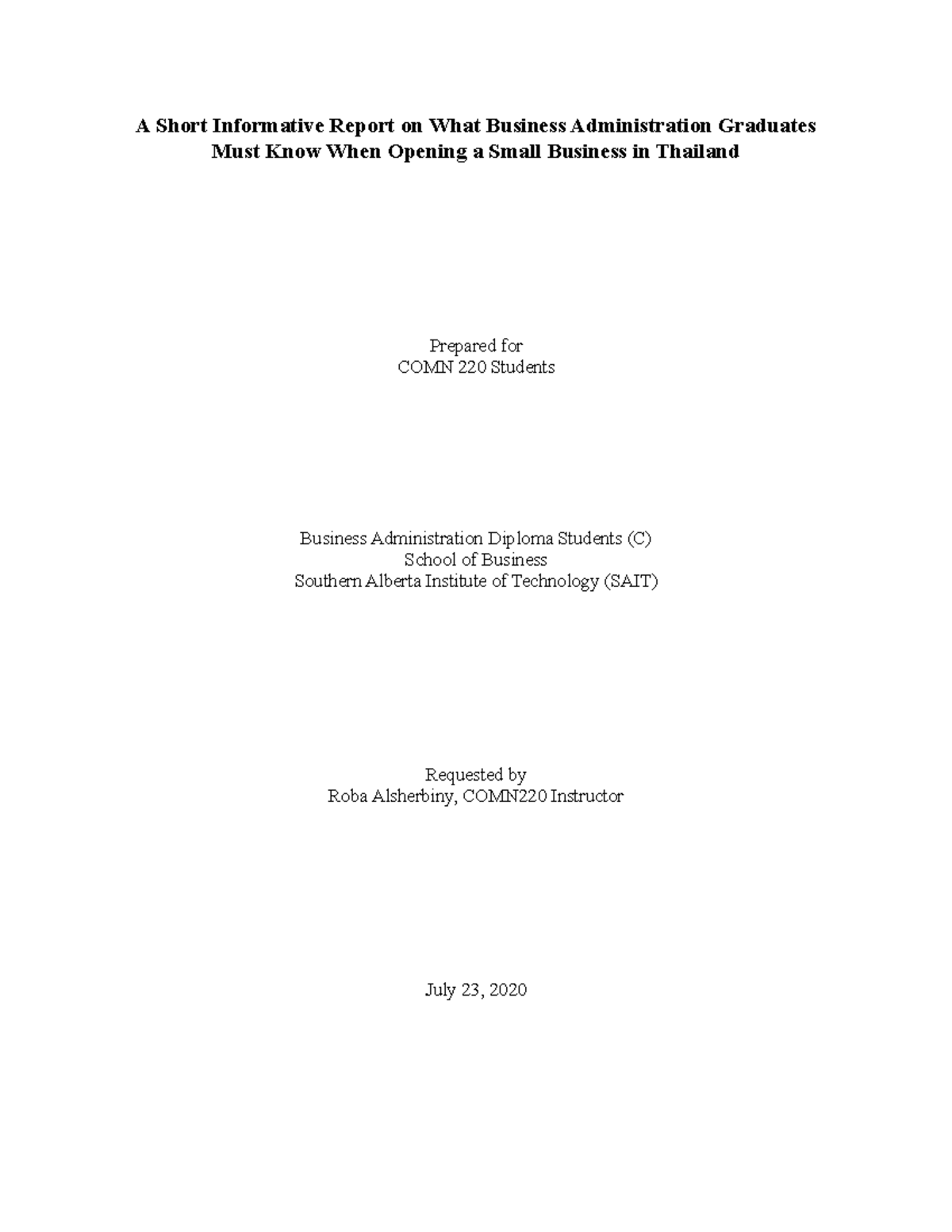 Group 2 - COMN Final Report - A Short Informative Report on What ...