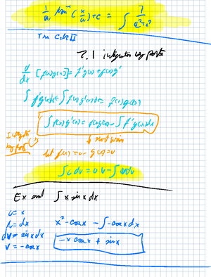 Calc Unit 3 - Applications of different integration methods - 8 I ...