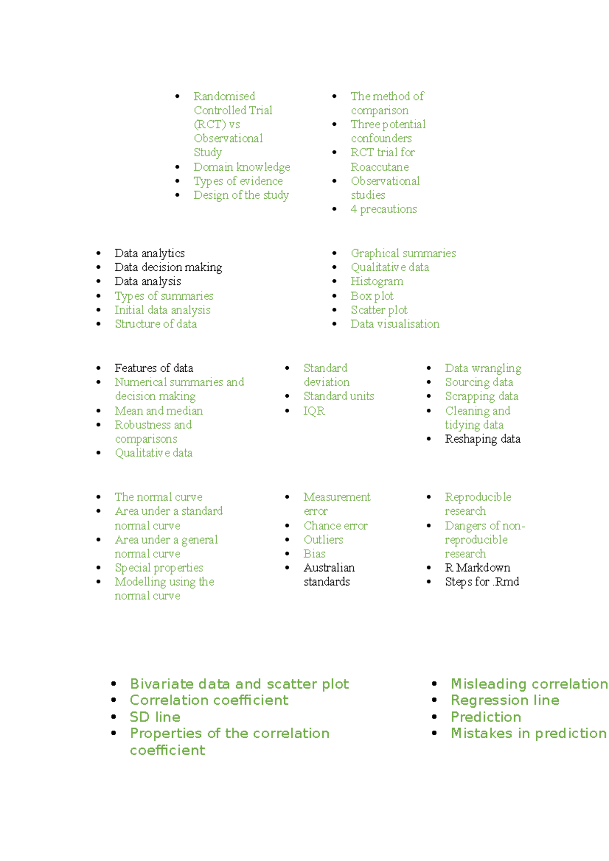 Data Science Final notes - Randomised Controlled Trial (RCT) vs ...