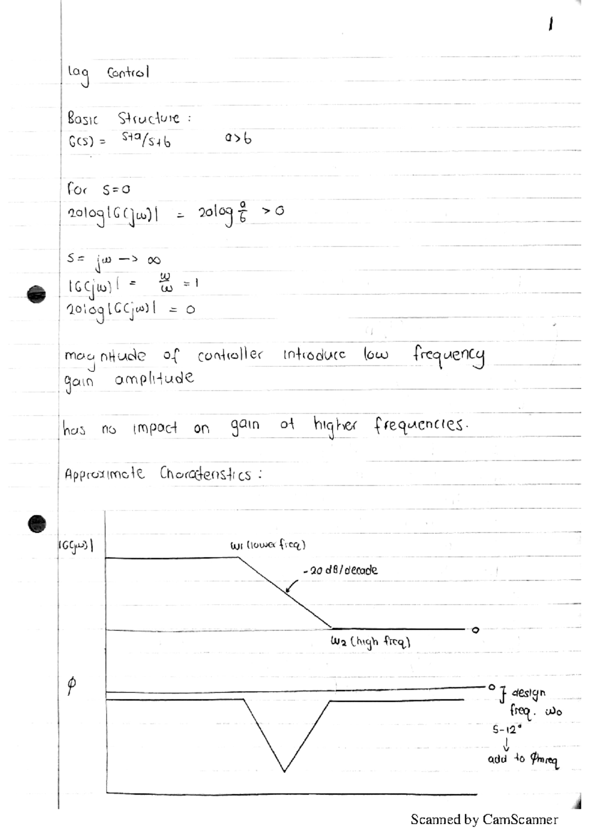 Notes 5 - Control Systems - ENEL3CS - Studocu