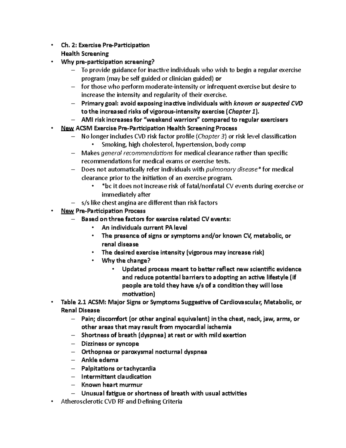 Week 3 Chapter 2 - Lecture notes 5-6 - Ch. 2: Exercise Pre ...