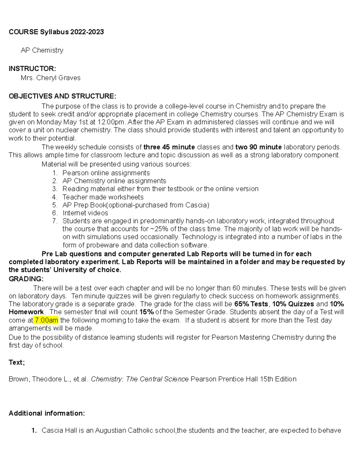 AP-Syllabus - COURSE Syllabus 2022- AP Chemistry INSTRUCTOR: Mrs ...