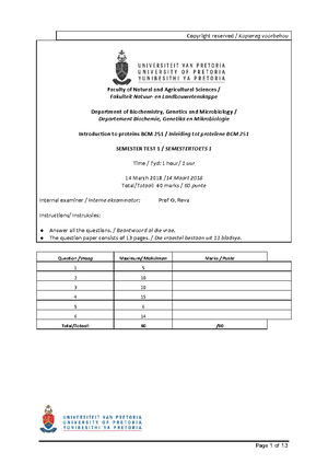 Practical 1 MEMO 2020 - BCM 257 - UP - Studocu