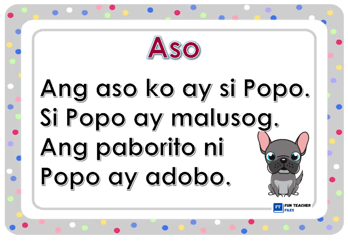 Filipino Reading Passages Set 8 Animals - filipino 5 lesson plan q1 ...