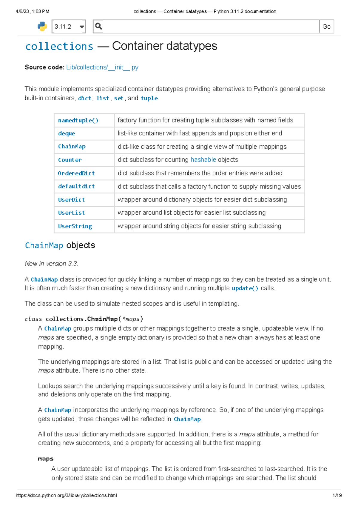 Library Random User Collections — Container Datatypes Source Code Lib Collections Init