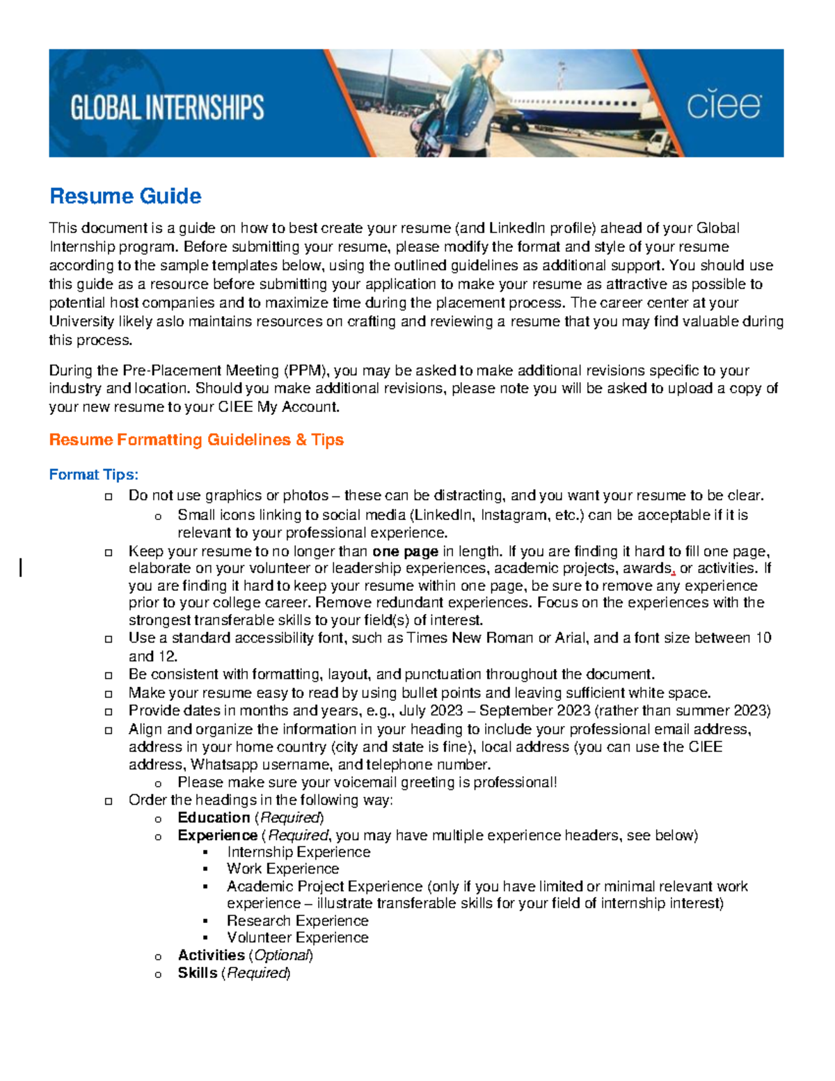 Glint resumeguidesu 24 - Resume Guide This document is a guide on how ...