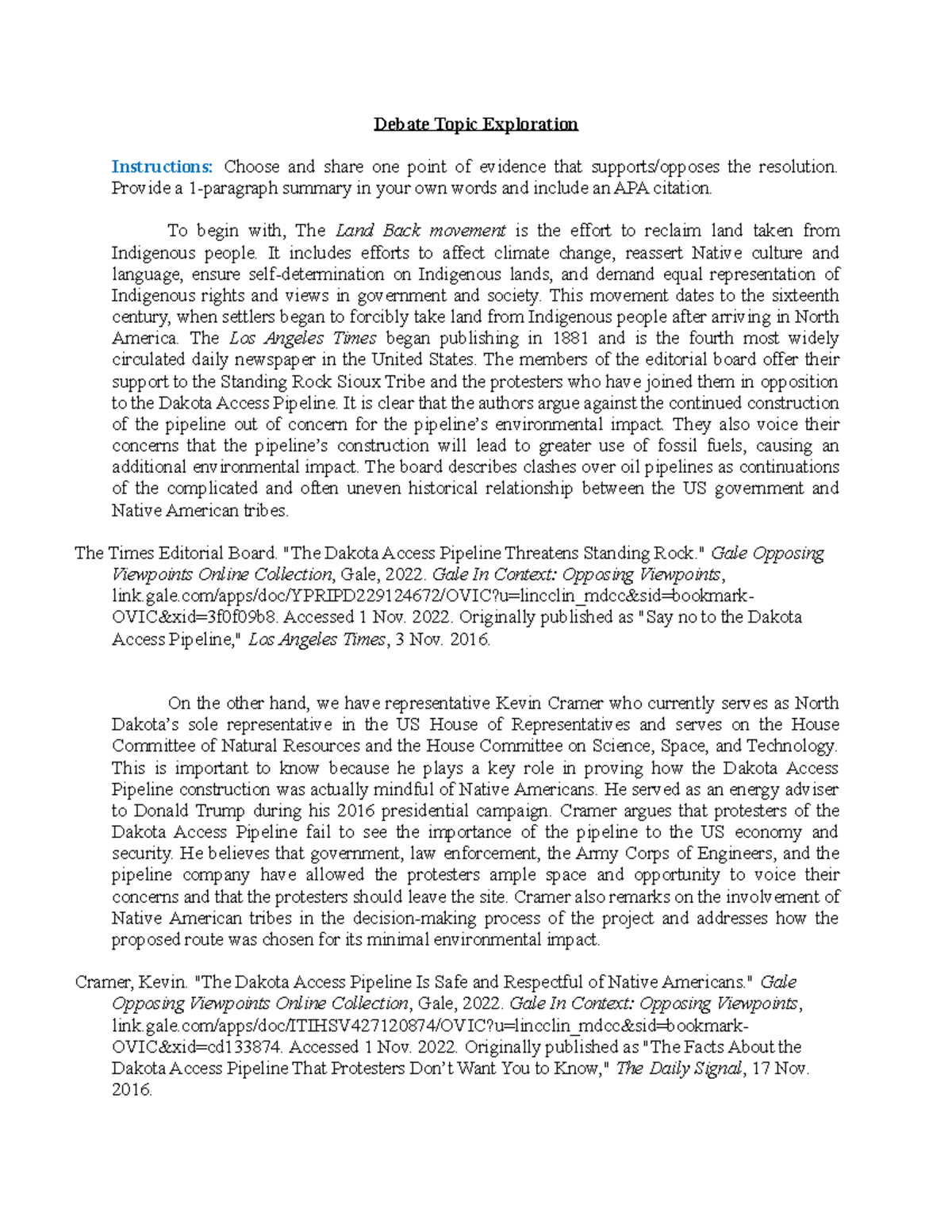 Debate Topic Exploration - Debate Topic Exploration Instructions ...