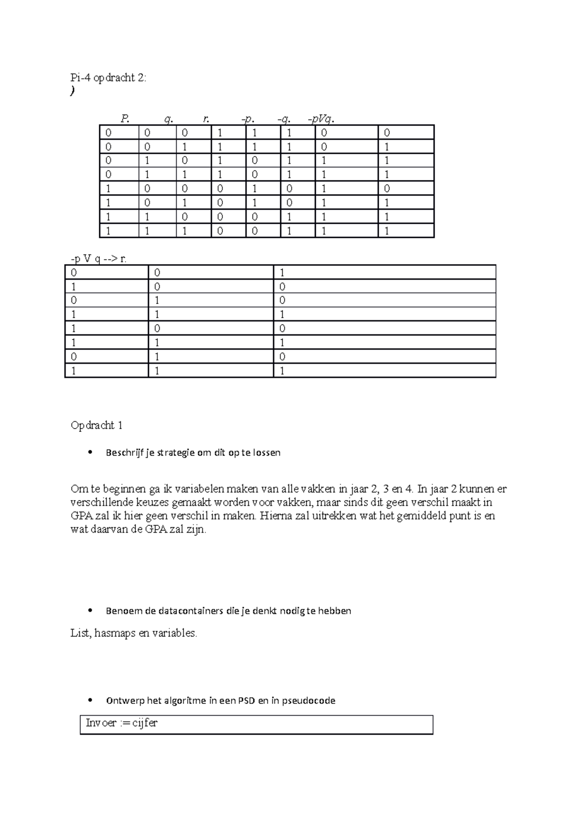 Pi 4 Opdarcth Deel 1 De Antwoorden Voor De Inlever Opdracht Blok 2