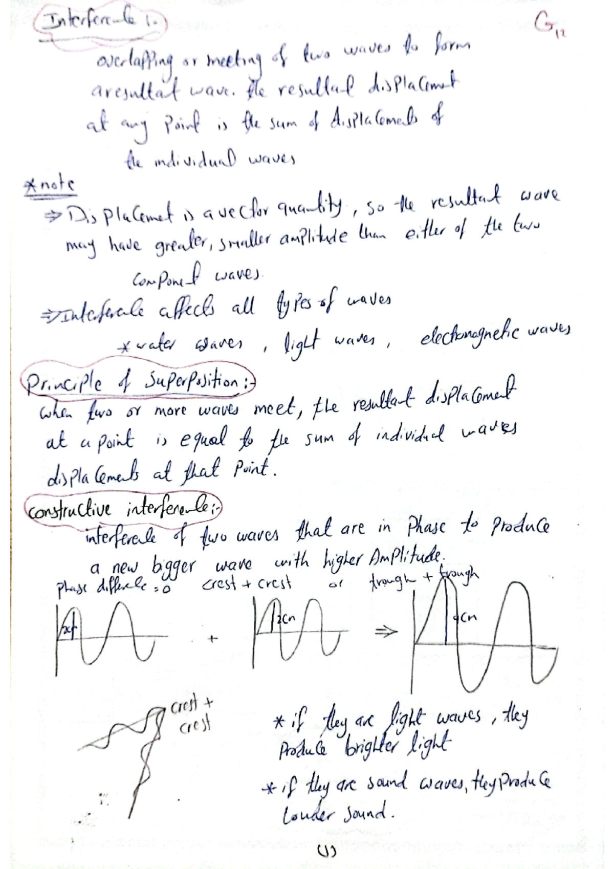 Two sources interference - Geometric physics - Studocu