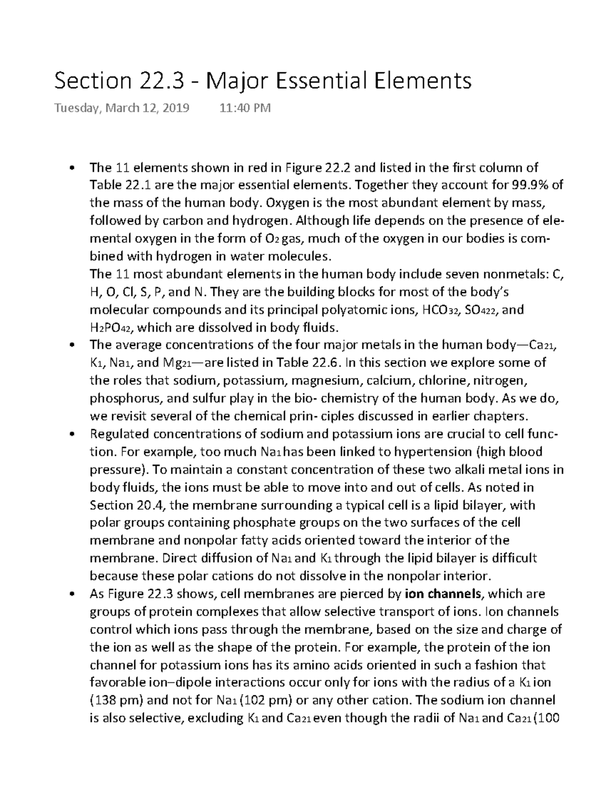 Section 22.3 - Major Essential Elements - Section 22 - Major Essential ...