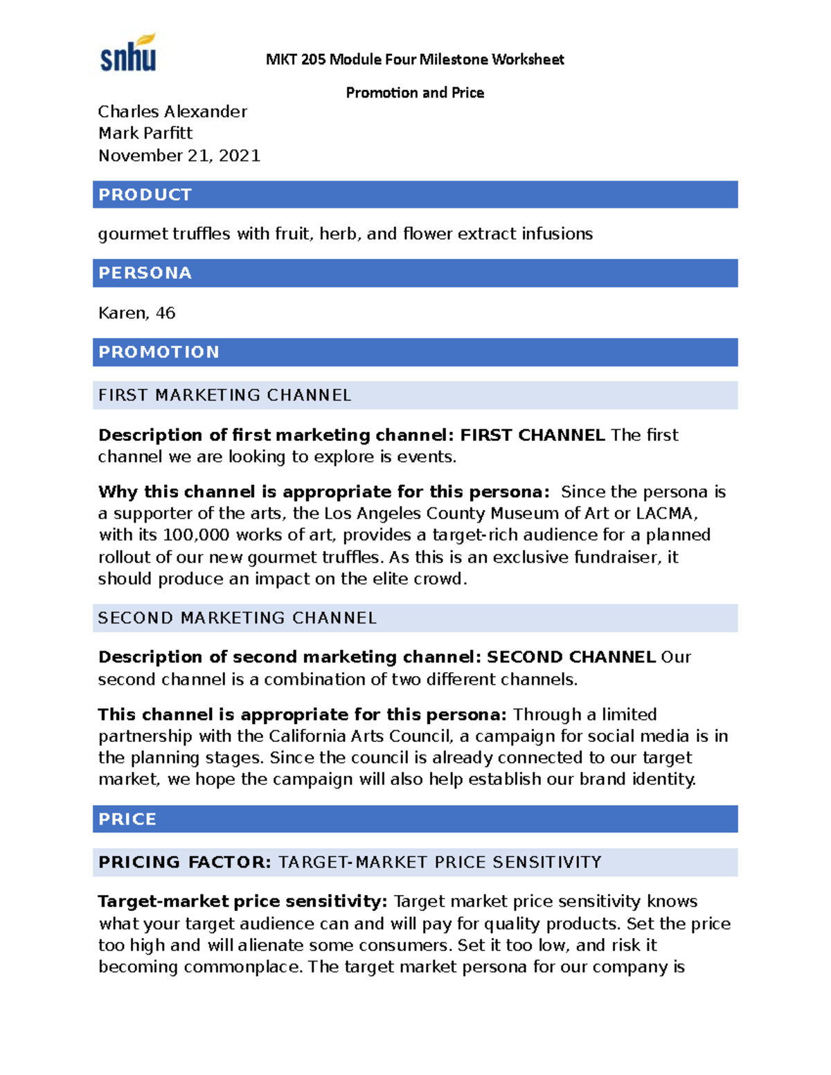 MKT205 Module Four Milestone - Why this channel is appropriate for this ...