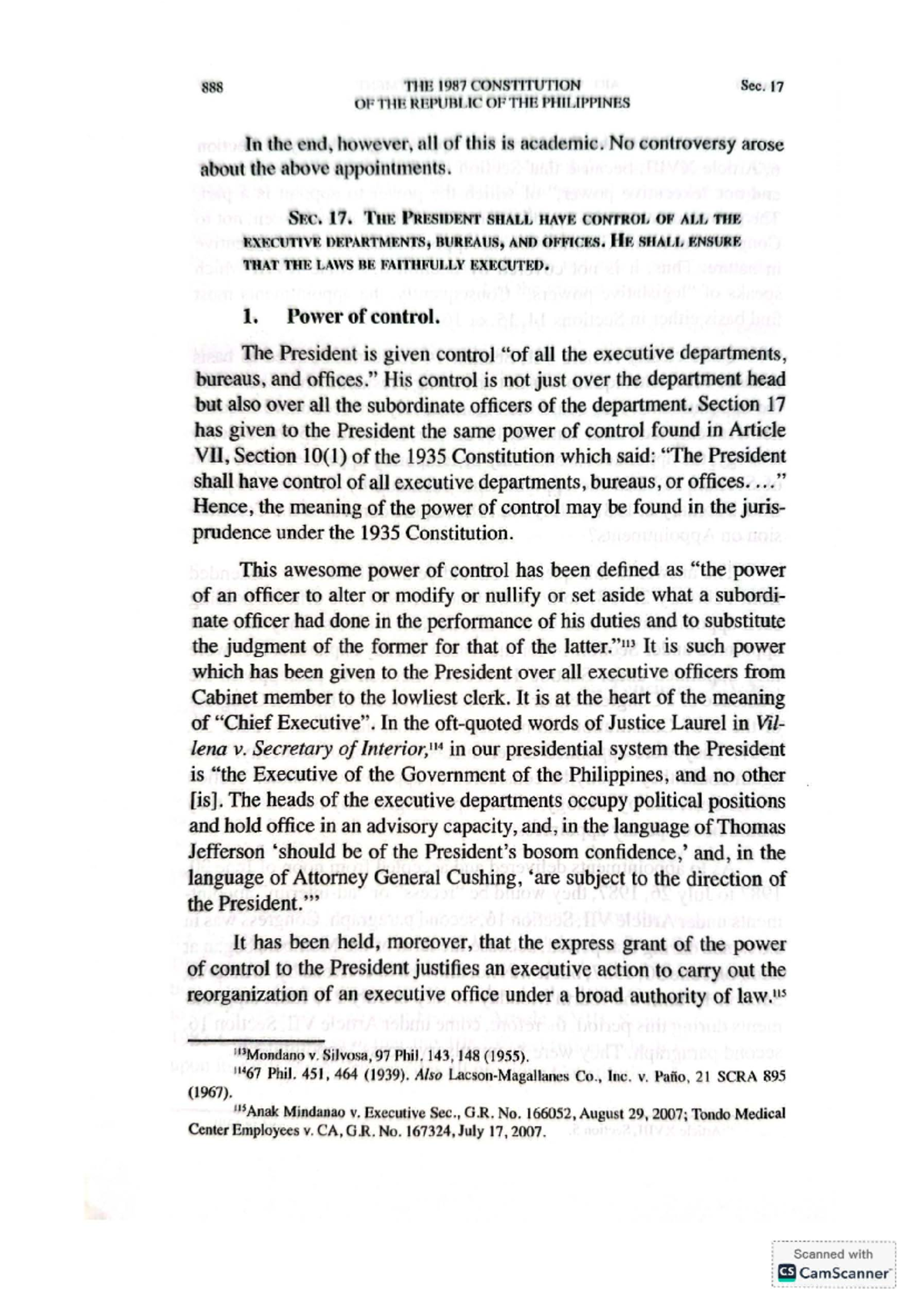 brief excerpt of bernas book - 888 TIIB 1987 ONSTJTUTION Sec. 17 OF 1 ...