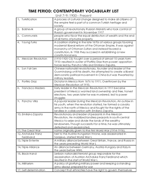 AP world Unit 1 study guide - The study AP World Unit 1 Test 1 Review ...